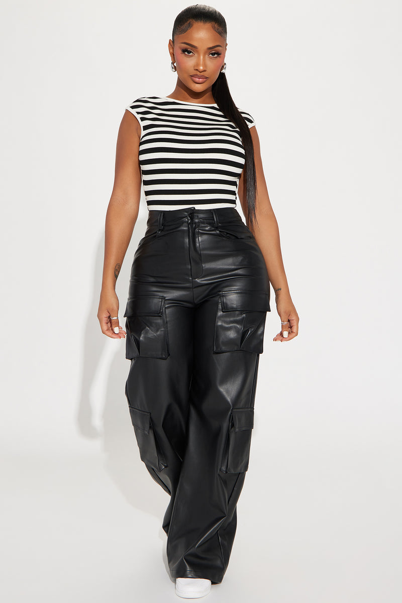 Timeless Piece Ribbed Bodysuit - Black/White | Fashion Nova, Bodysuits | Fashion Nova