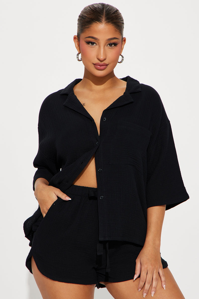 Frankie Short Set - Black | Fashion Nova, Matching Sets | Fashion Nova