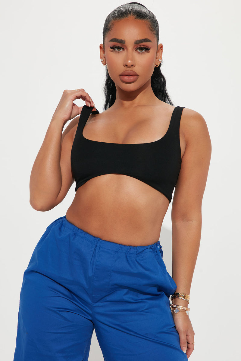 Gianna Ultra Crop Top - Black | Fashion Nova, Basic Tops & Bodysuits | Fashion Nova