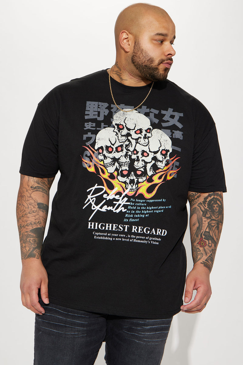 Highest Regard Short Sleeve Tee - Black | Fashion Nova, Mens Graphic Tees | Fashion Nova