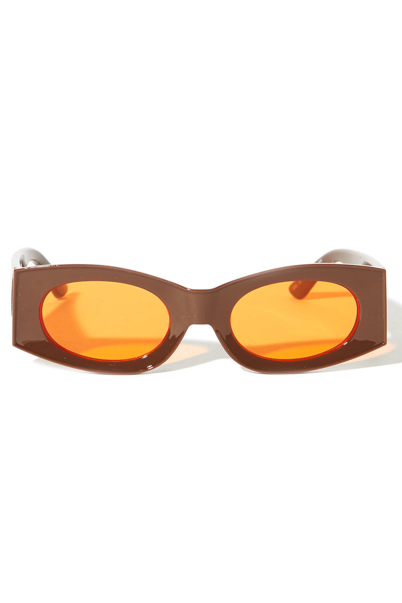 Buzzin Around Sunglasses Brown Combo Fashion Nova Sunglasses