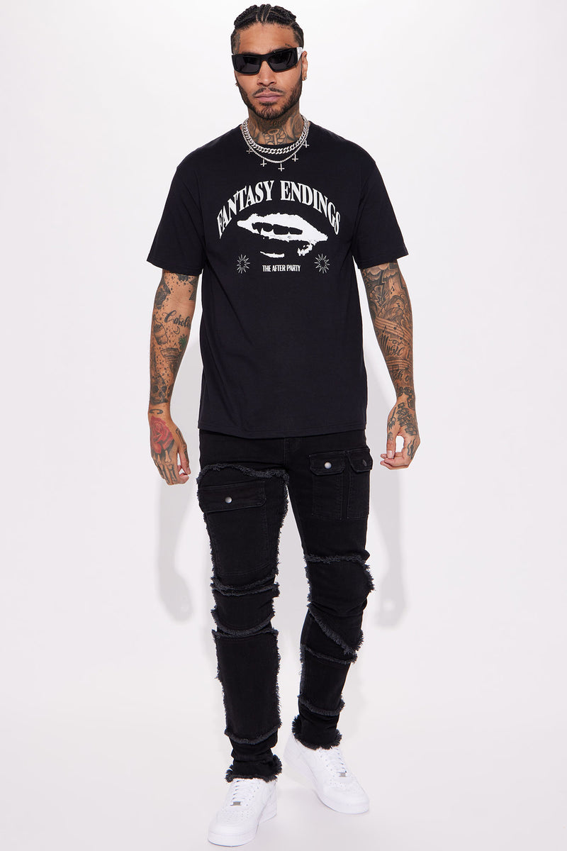 Fantasy Ending Short Sleeve Tee - Black | Fashion Nova, Mens Graphic Tees | Fashion Nova