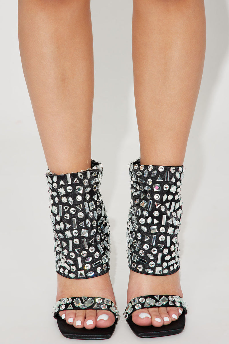 All The Riches Heeled Sandals - Black | Fashion Nova, Shoes | Fashion Nova