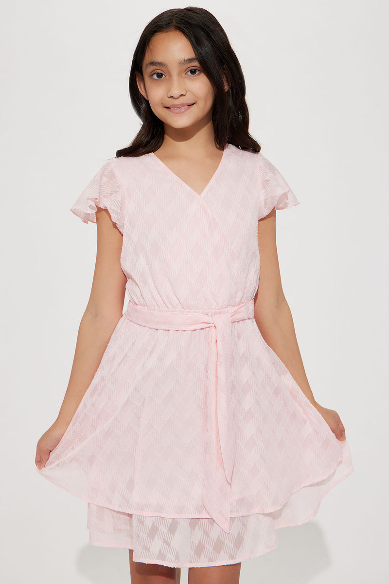 Mini Flutter Sleeve Dress - Blush | Fashion Nova, Kids Dresses | Fashion Nova