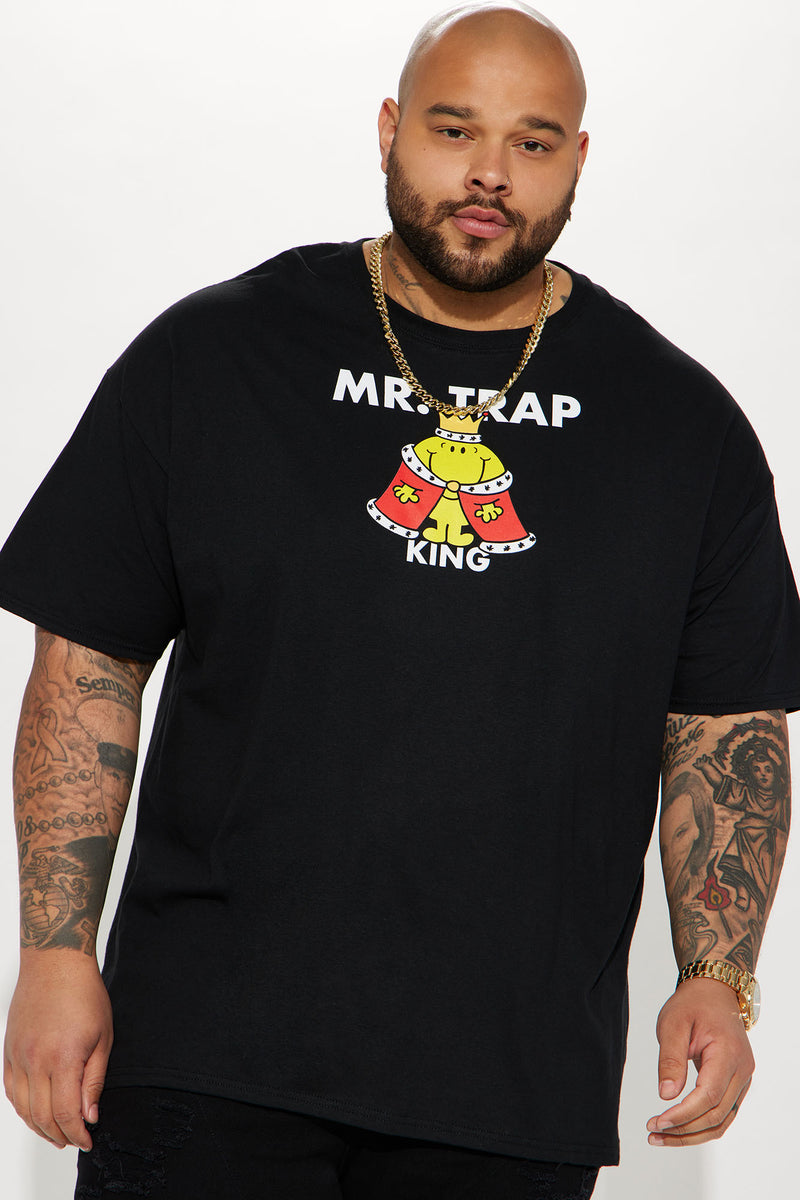Mr. Trap King Short Sleeve Tee - Black | Fashion Nova, Mens Graphic Tees | Fashion Nova