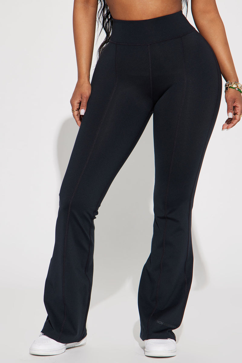 Sublime Atira Flare Pant - Black | Fashion Nova, Nova Sport Bottoms | Fashion Nova