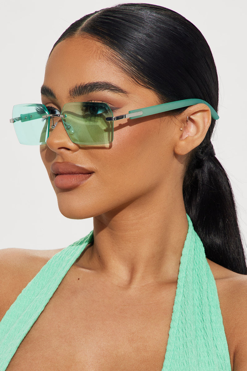Timeless Moments Sunglasses Green Fashion Nova Sunglasses