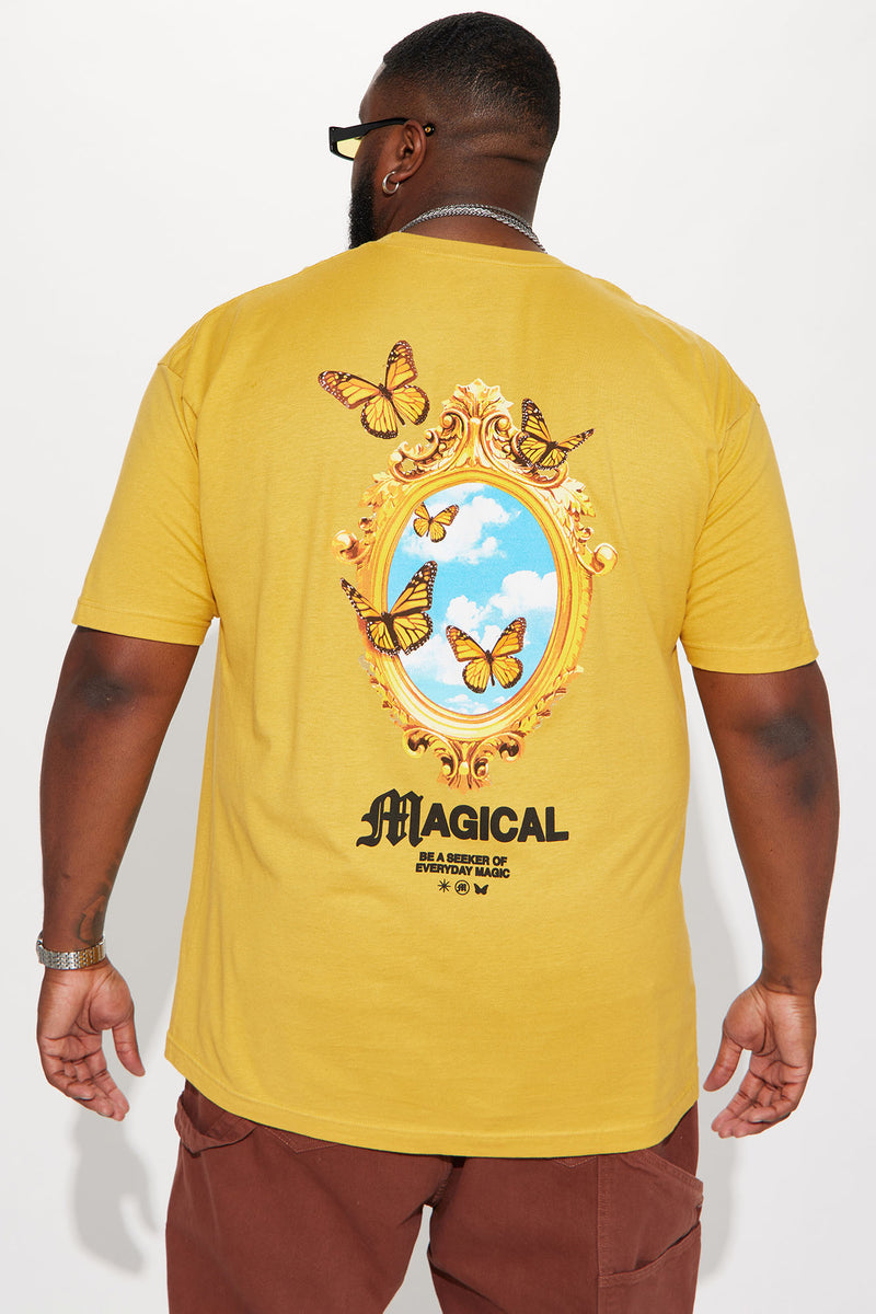 Magical Short Sleeve Tee - Mustard | Fashion Nova, Mens Graphic Tees | Fashion Nova
