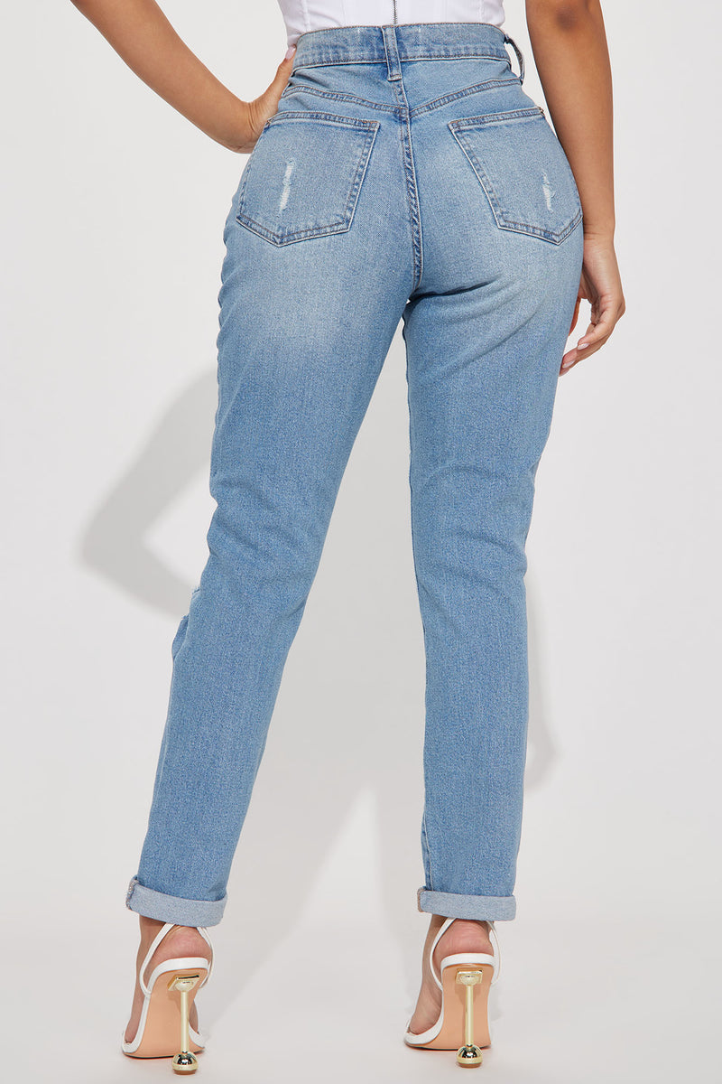 Soulmate Ripped Mom Jean - Vintage Wash | Fashion Nova, Jeans | Fashion Nova