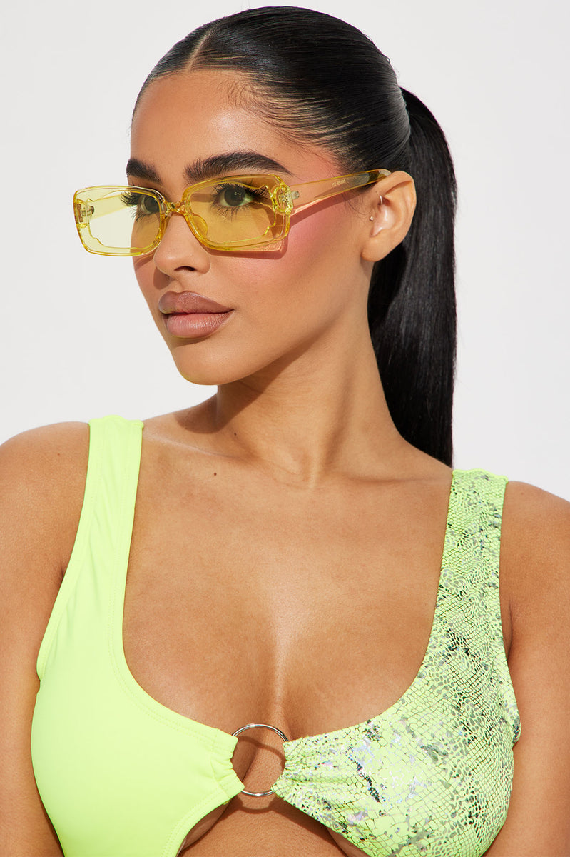 So Over It Sunglasses Yellow Fashion Nova Sunglasses Fashion Nova