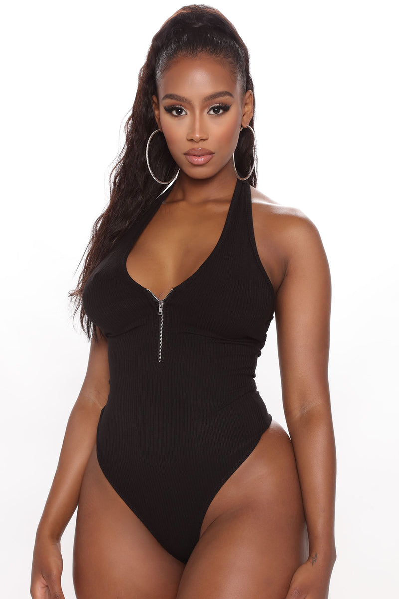 Careful Now Zipper Bodysuit Black Fashion Nova Bodysuits Fashion