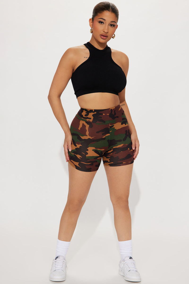Drill Time Camo Biker Short - Camouflage | Fashion Nova, Shorts | Fashion Nova