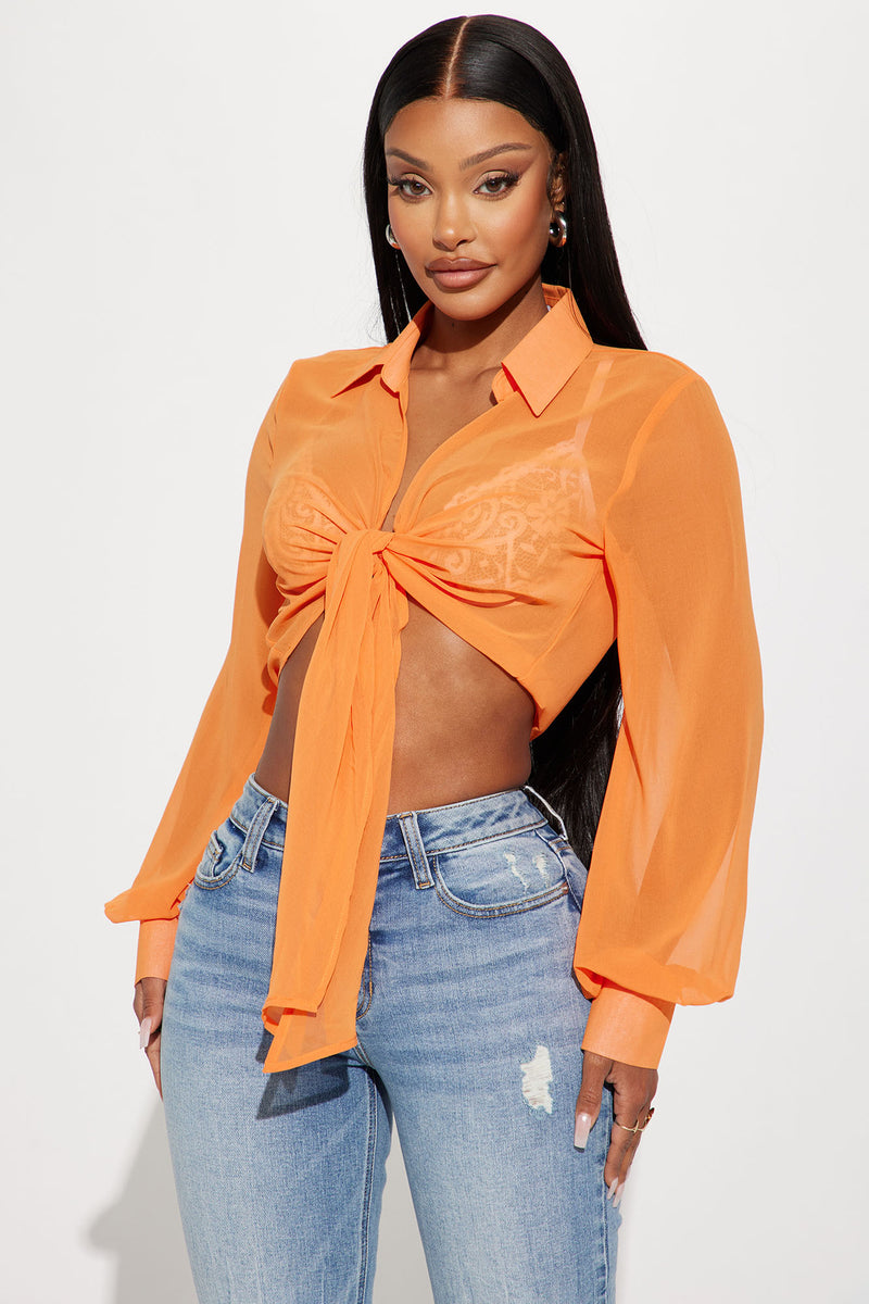 Bright And Bold Top - Orange | Fashion Nova, Shirts & Blouses | Fashion Nova