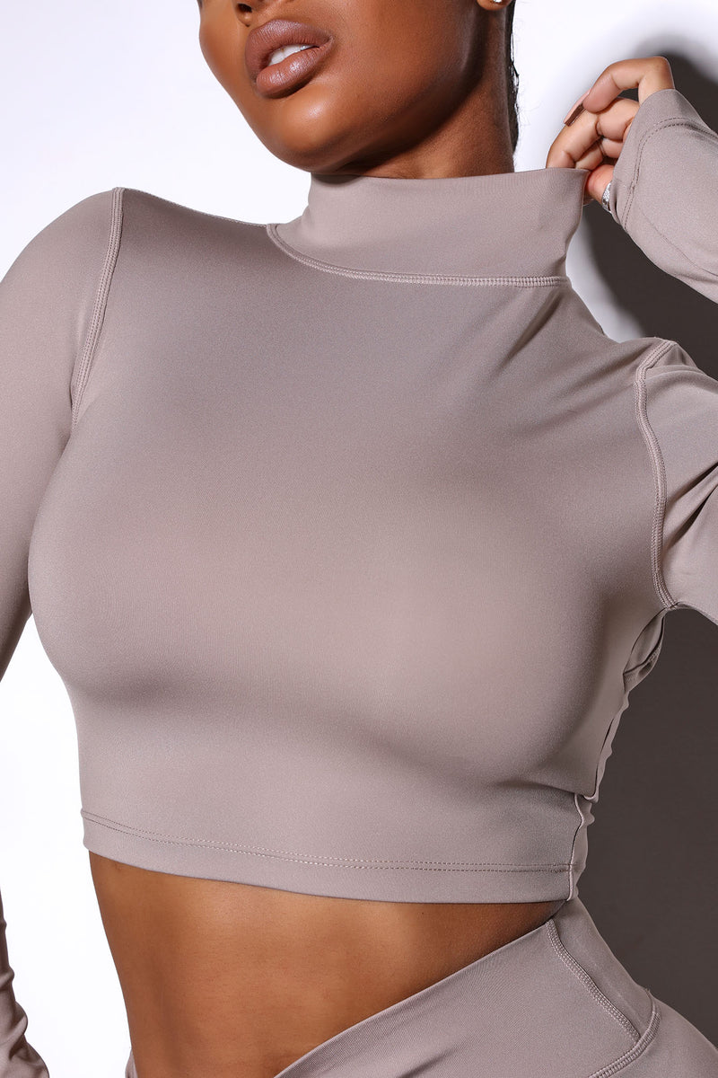 Morph Callisto Top - Taupe | Fashion Nova, Nova Sport Tops | Fashion Nova