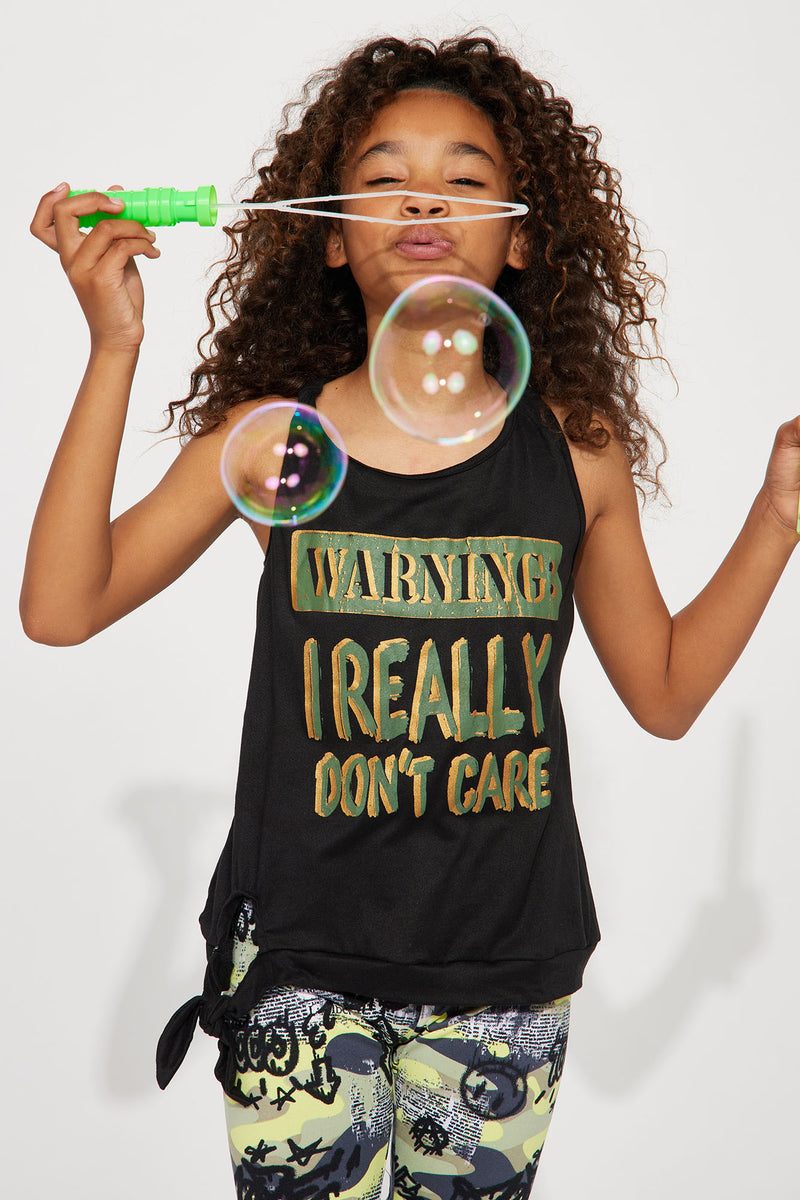 Mini I Really Don't Care Knit Biker Short Set - Black/Yellow | Fashion Nova, Kids Sets | Fashion ...