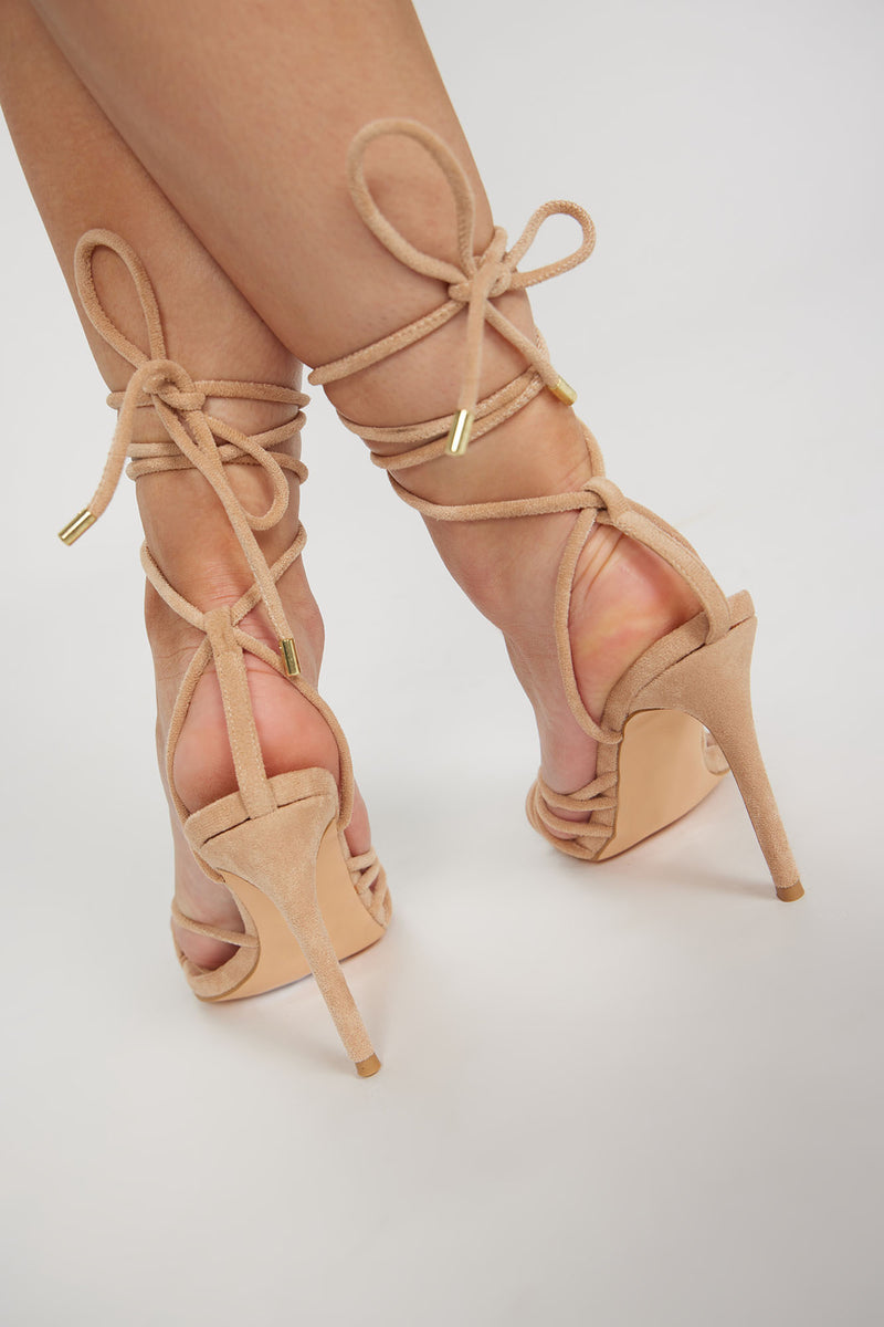 VIP Access Wrap Up Heels - Taupe | Fashion Nova, Shoes | Fashion Nova