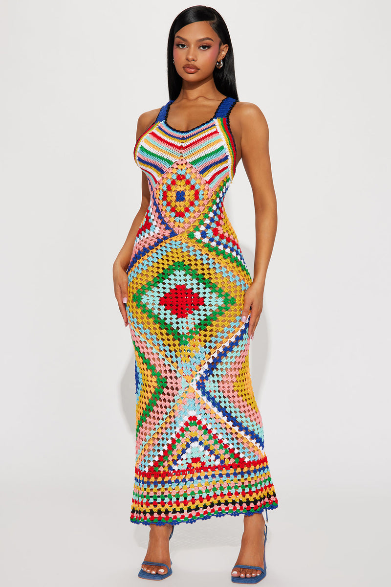 No Doubting this Fire Maxi Dress - Multi Color | Fashion Nova, Dresses | Fashion Nova
