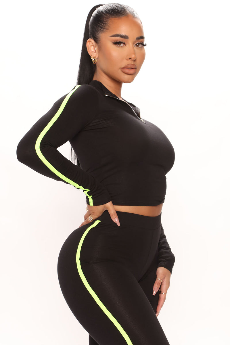 Stay Active Legging Set - Black | Fashion Nova, Matching Sets | Fashion Nova