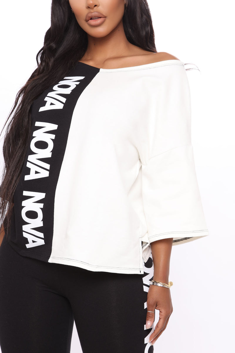 Nova Babe Legging Set Blackwhite Fashion Nova Matching Sets