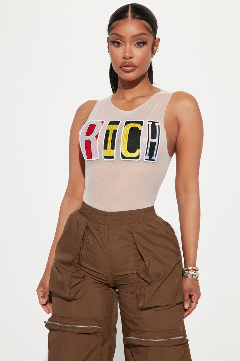 Clearly Rich Bodysuit - Nude | Fashion Nova, Bodysuits | Fashion Nova