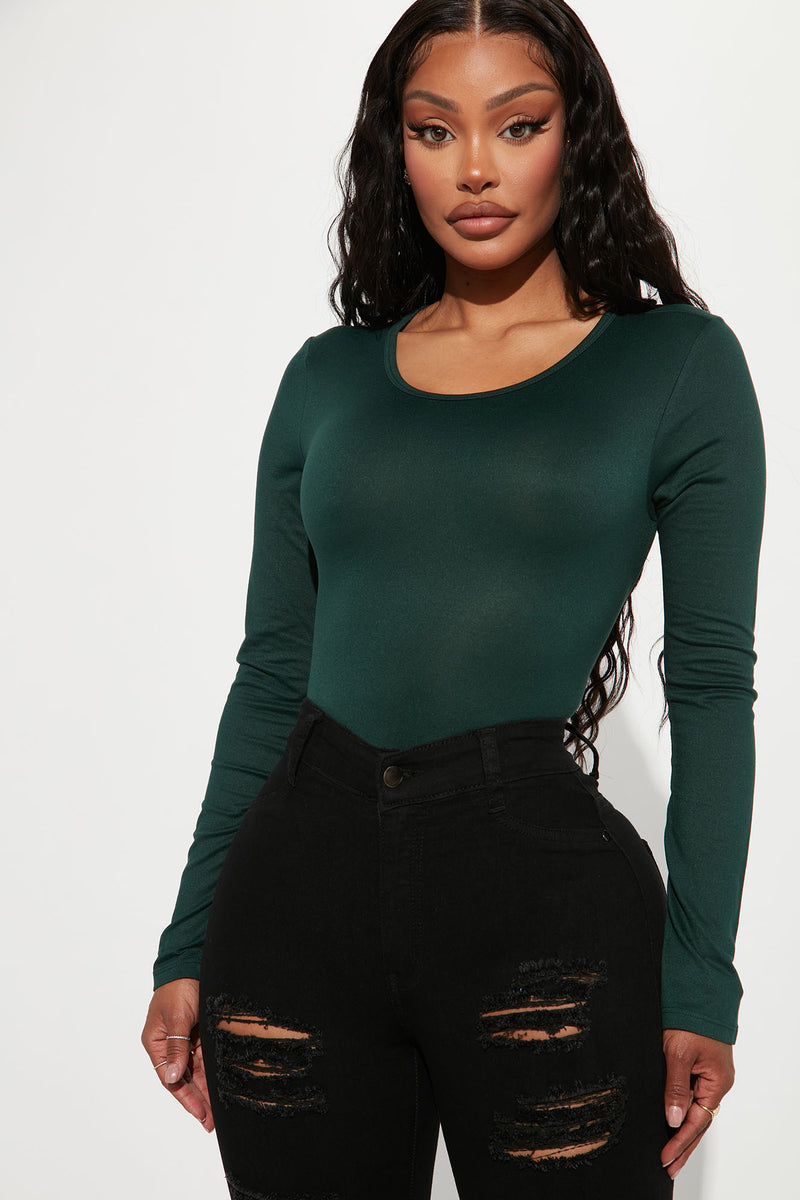 Dont Be Basic Bodysuit Hunter Fashion Nova Basic Tops And Bodysuits