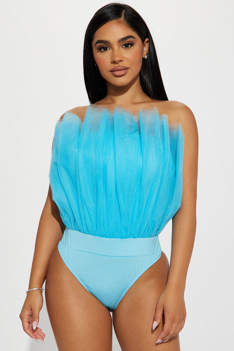 Fine And Divine Bodysuit - Light Blue | Fashion Nova, Bodysuits | Fashion Nova