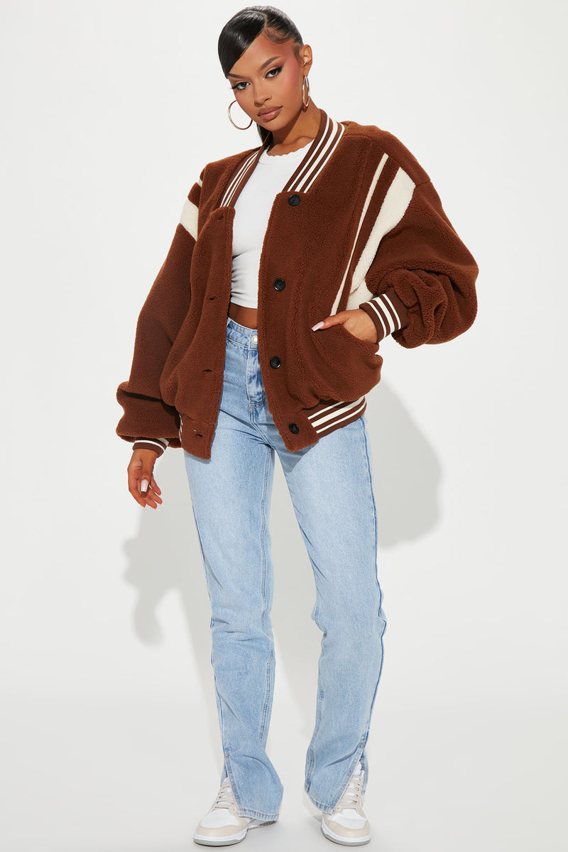 Lynette Varsity Jacket - Brown/combo | Fashion Nova, Jackets & Coats | Fashion Nova