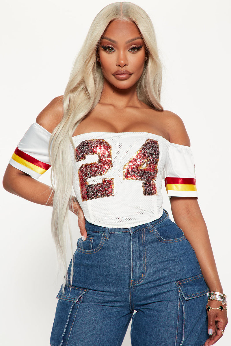 Janice Jersey Corset Top - Ivory | Fashion Nova, Screens Tops and Bottoms | Fashion Nova