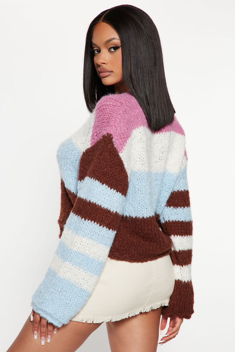 Sweet As Candy Striped Sweater Multi Color Fashion Nova Sweaters