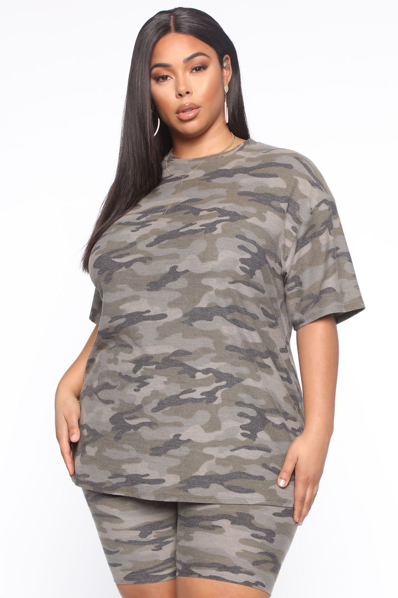 Tamia II Camo Biker Short Set - Camouflage | Fashion Nova, Matching Sets | Fashion Nova