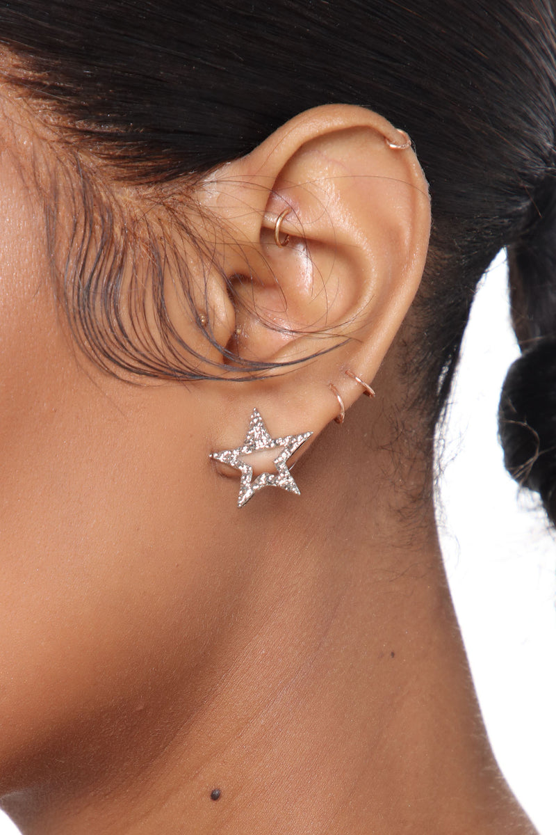 Twinkle Twinkle Star Stud Earrings - Silver | Fashion Nova, Jewelry | Fashion Nova