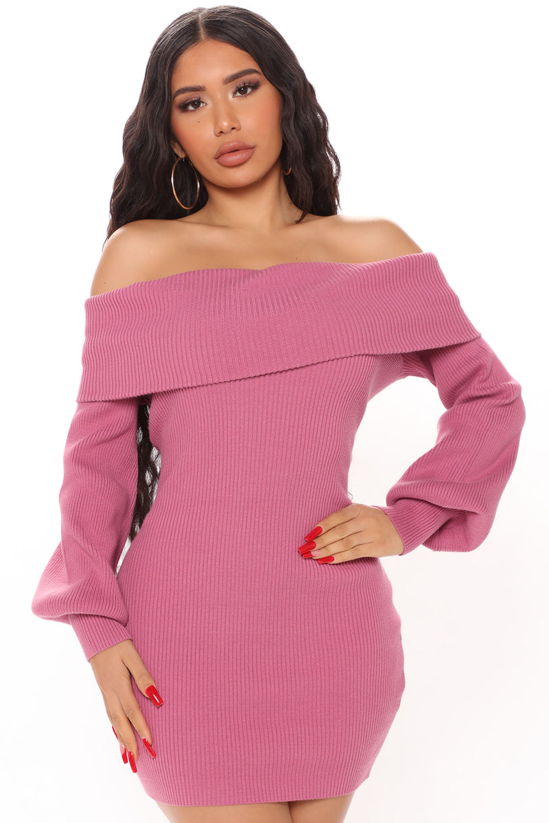 Oh You Fancy Sweater Mini Dress Pink Fashion Nova Dresses