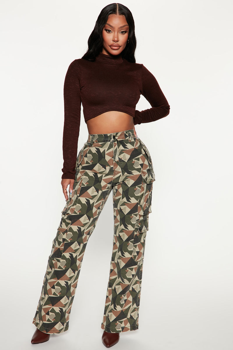 Wide Or Die Baggy Cargo Pant Camouflage Fashion Nova Pants