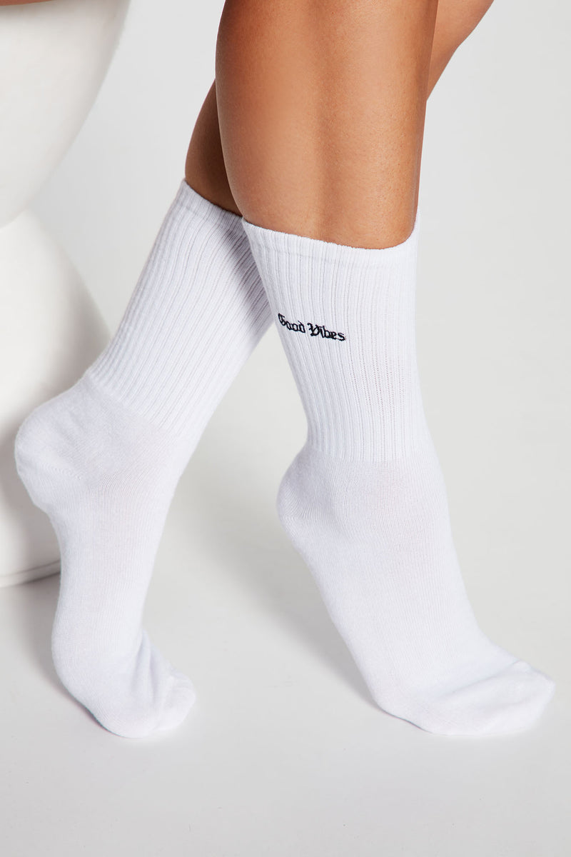 Good Vibes 2 Pair Sock Pack - Blue/combo | Fashion Nova, Accessories | Fashion Nova