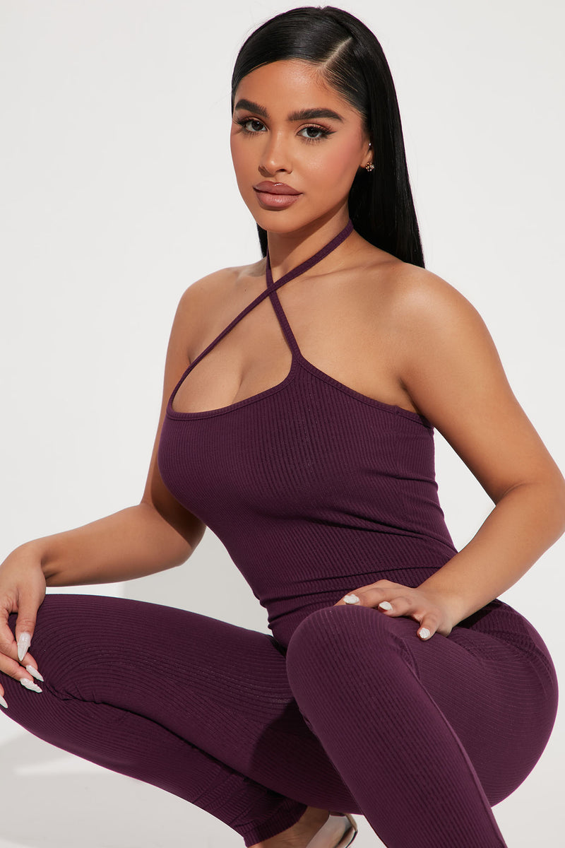 Amari Snatched Jumpsuit Plum Fashion Nova Jumpsuits Fashion Nova