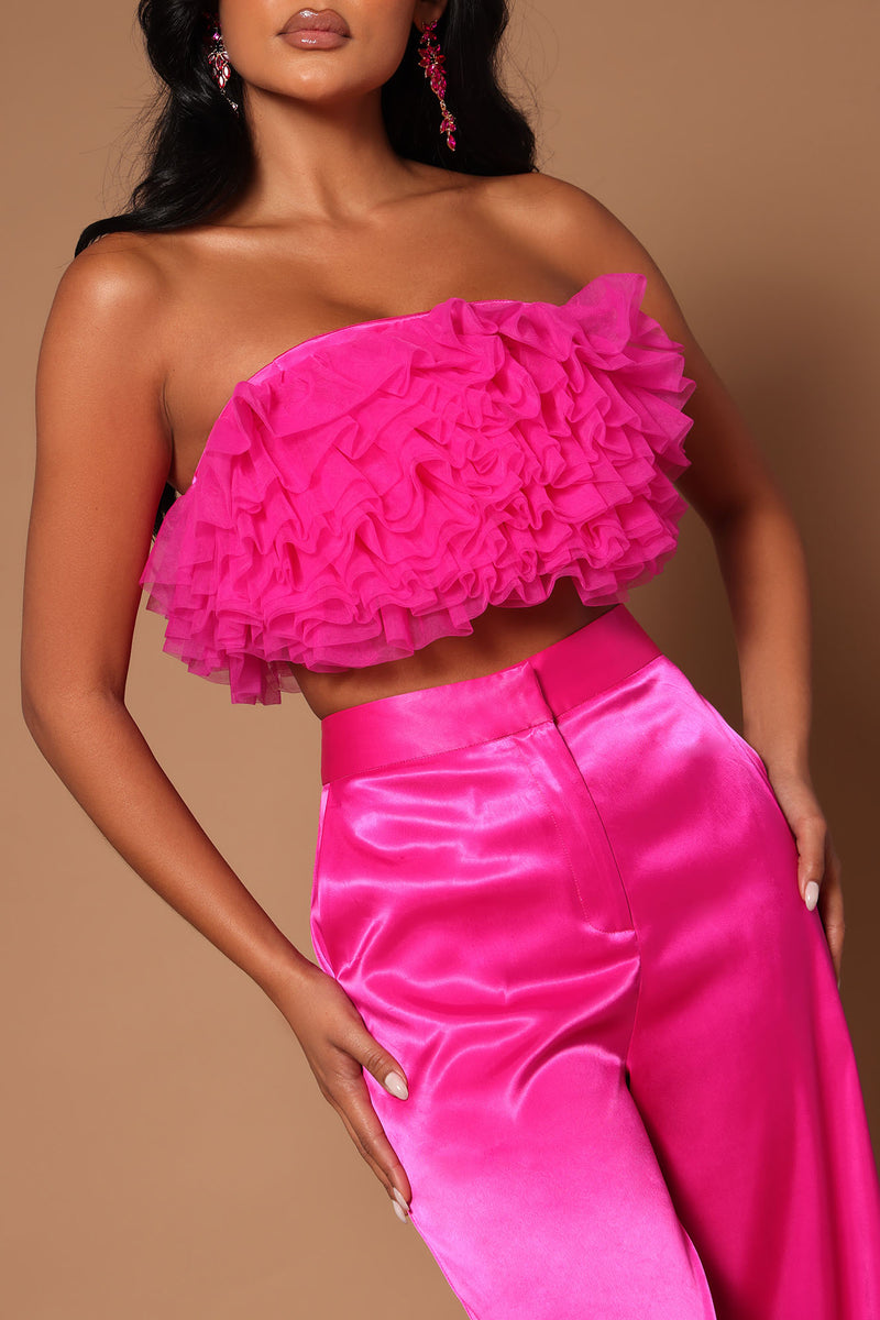 Yasmine Pant Set Hot Pink Fashion Nova Luxe Fashion Nova