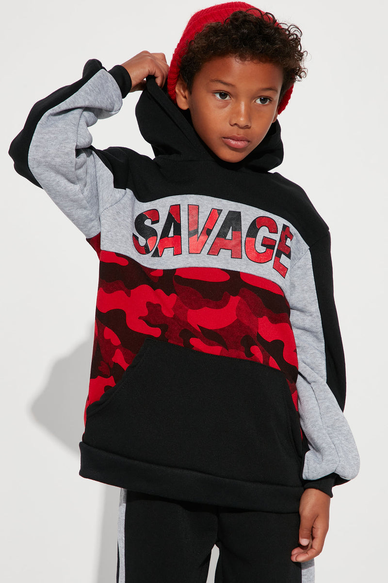 Mini Savage Boys Fleece Jogger Set - Black/combo | Fashion Nova, Kids Sets | Fashion Nova