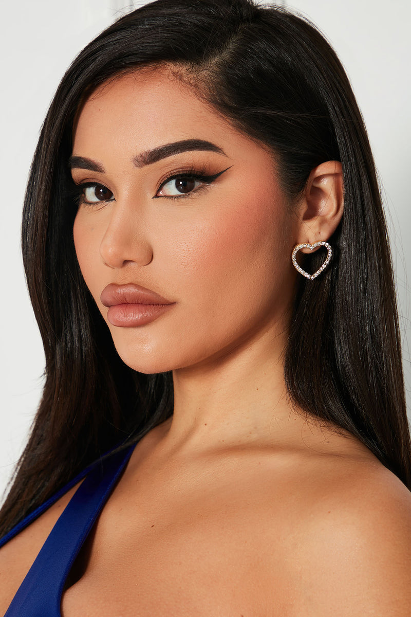 Follow Your Heart Studs Gift Box - Gold/Pink | Fashion Nova, Jewelry | Fashion Nova