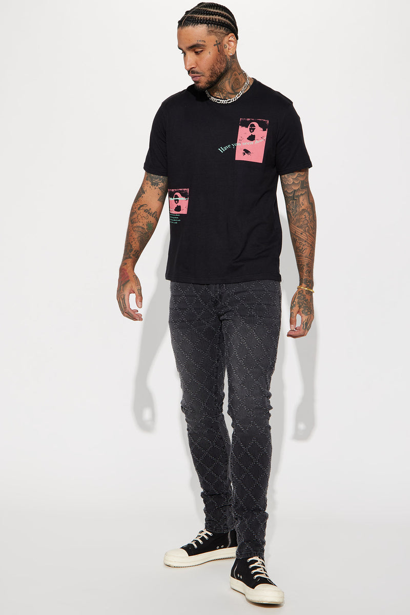 Mona Lisa Xray Short Sleeve Tee - Black | Fashion Nova, Mens Graphic Tees | Fashion Nova