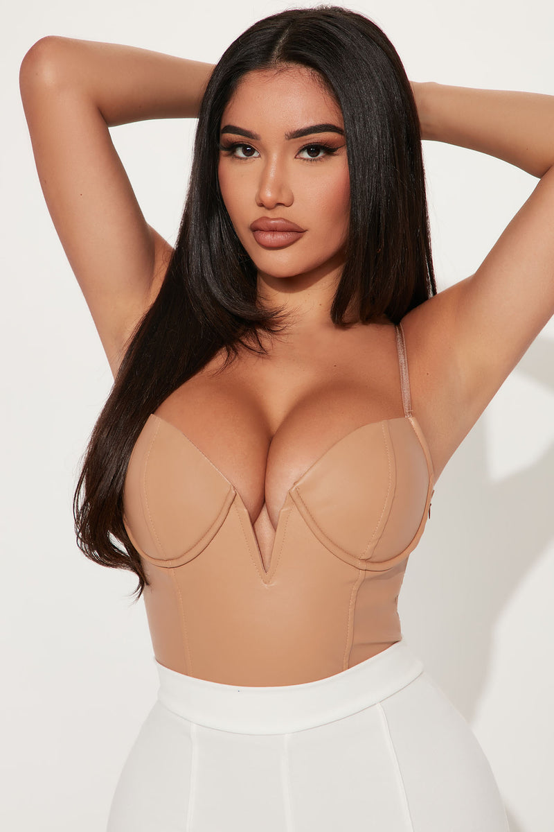 Alondra Bustier Bodysuit - Tan | Fashion Nova, Bodysuits | Fashion Nova