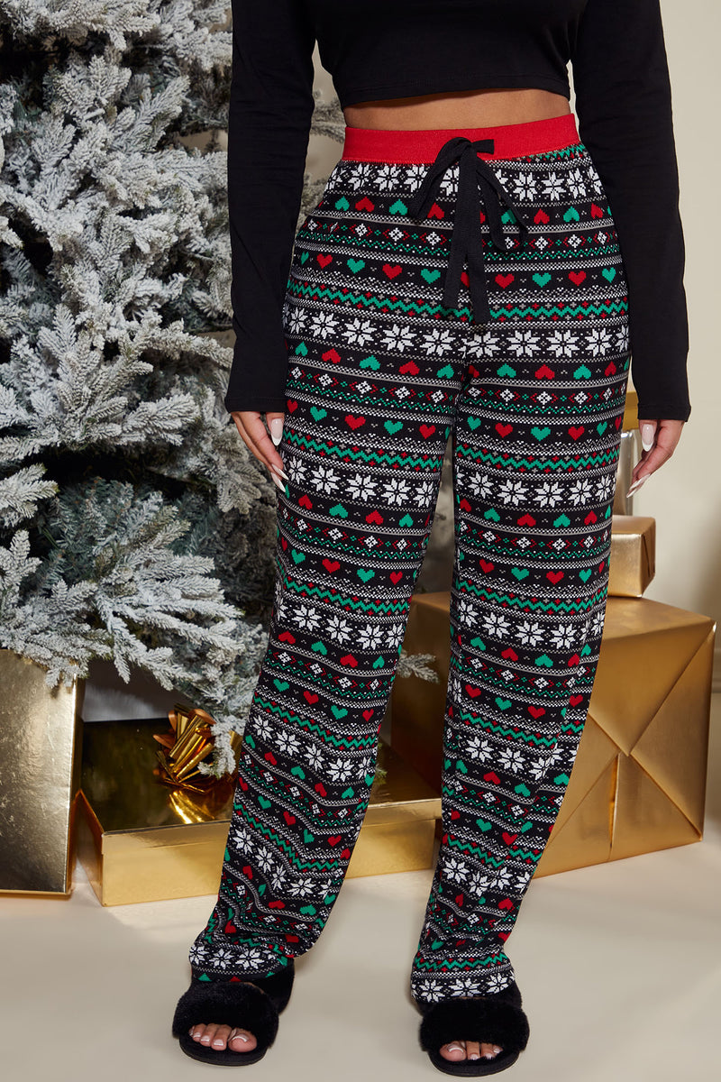Feliz Navidad PJ Pants - Black/combo | Fashion Nova, Lingerie & Sleepwear | Fashion Nova