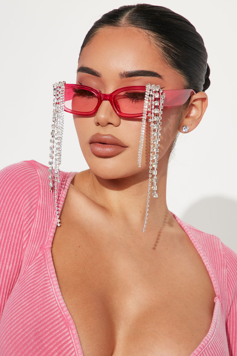 Dazzling Sunglasses Pink Fashion Nova Sunglasses Fashion Nova