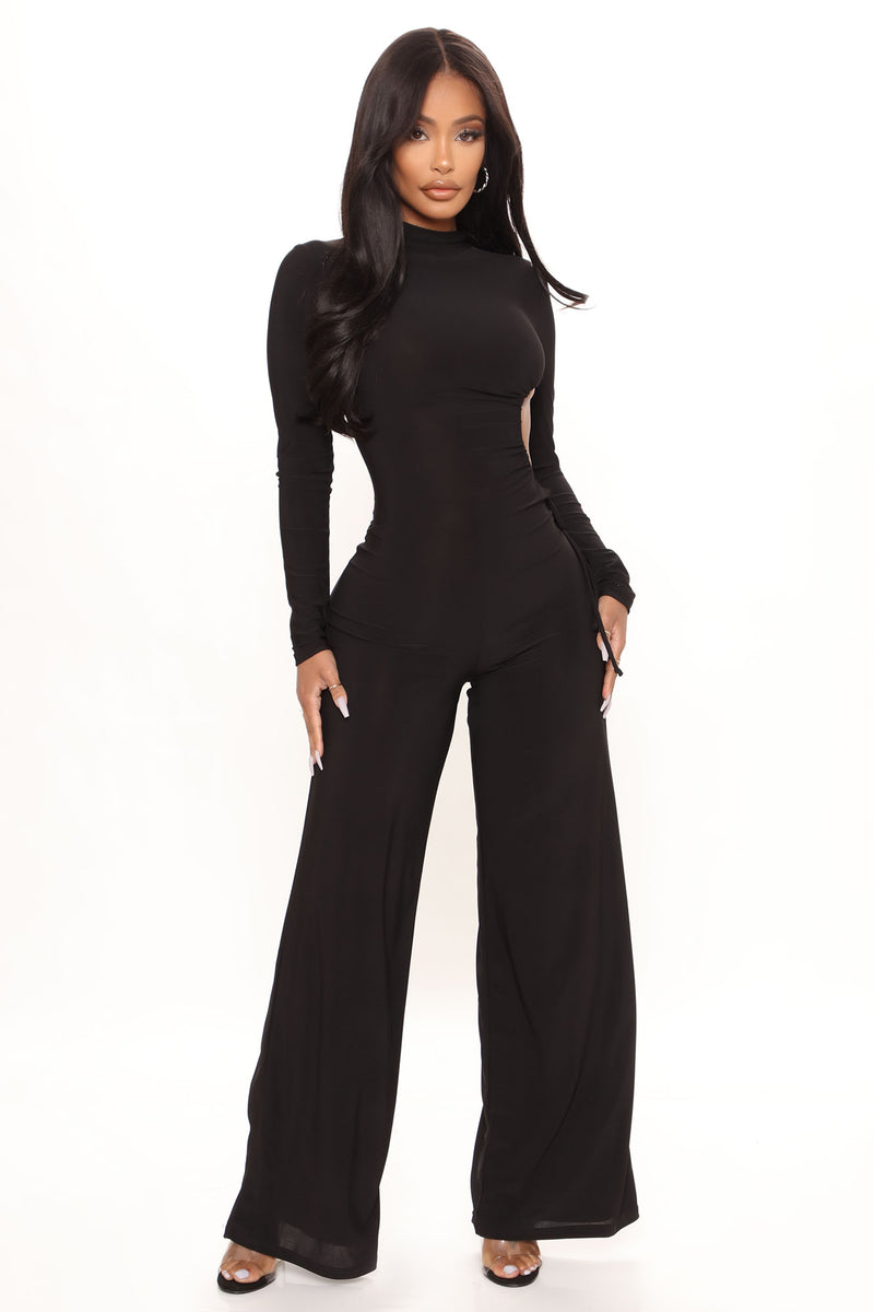 Truth Be Told Cut Out Jumpsuit Black Fashion Nova Jumpsuits