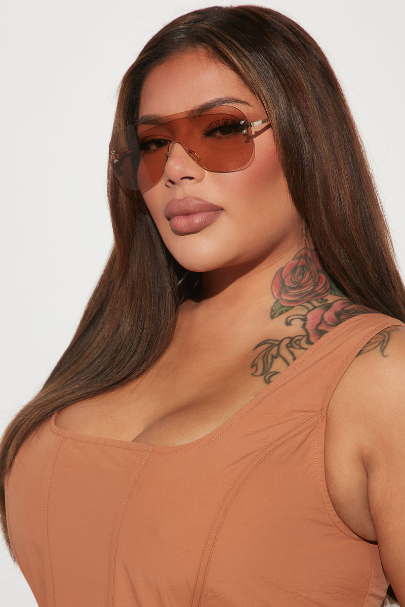 Top Down Sunglasses Brown Fashion Nova Sunglasses Fashion Nova
