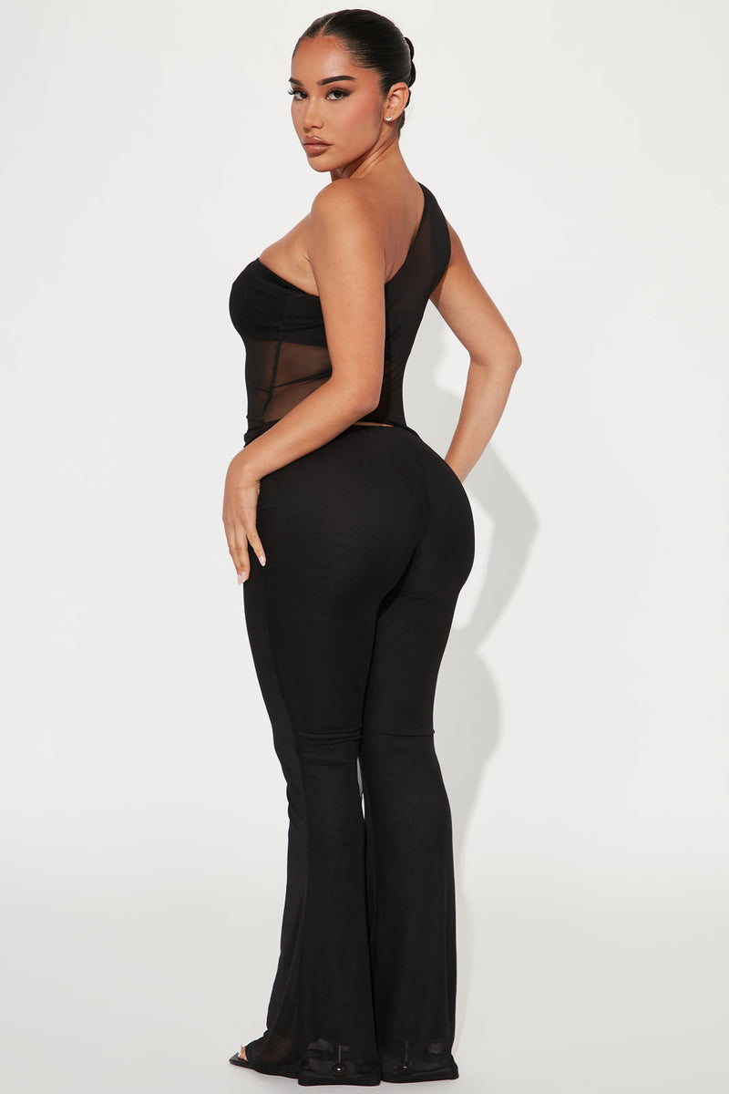 Maddie Mesh Pant Set - Black | Fashion Nova, Matching Sets | Fashion Nova
