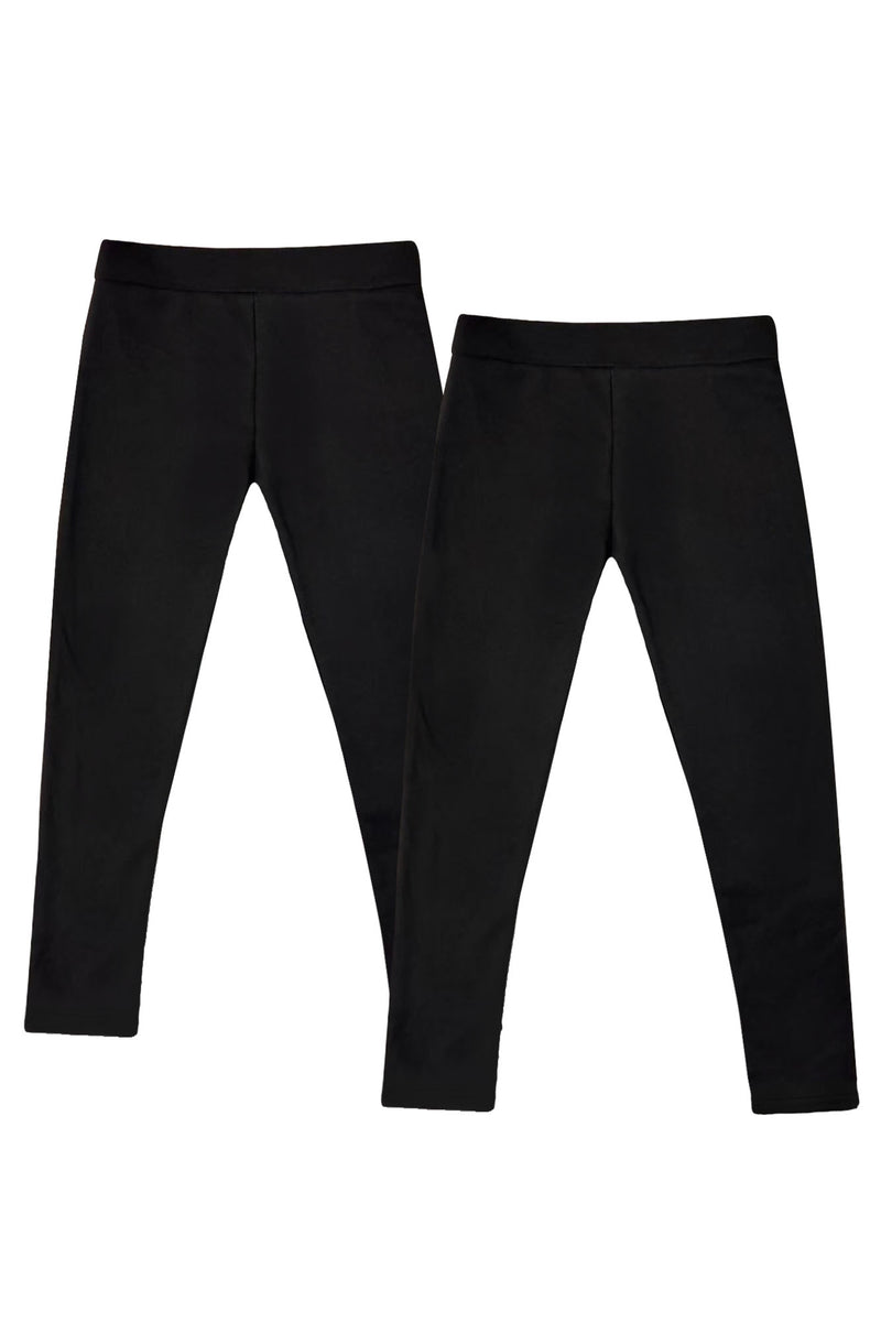 Mini Lil Not So Basic Fur Lined 2 Pack Legging - Black | Fashion Nova ...