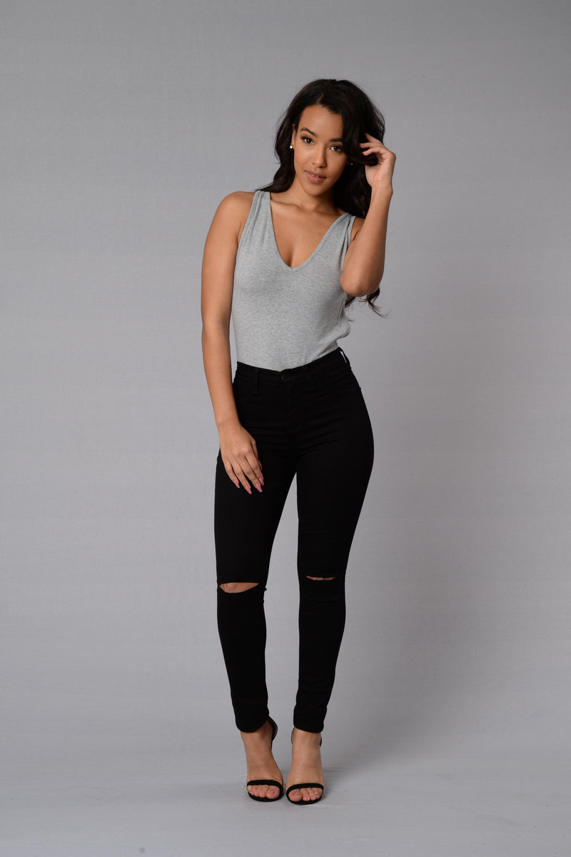 Kathleen Bodysuit - Heather Grey | Fashion Nova, Bodysuits | Fashion Nova