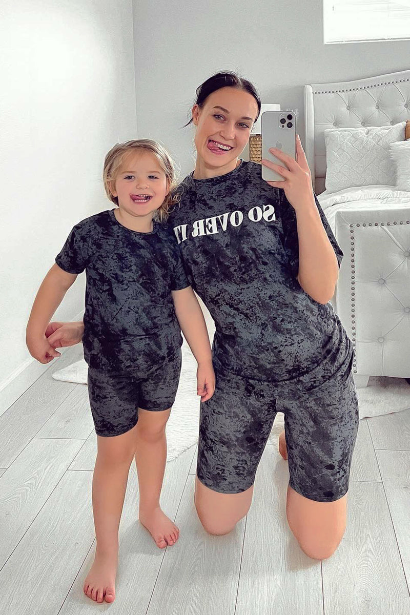 Mini Chelsea Biker Short Set - Black | Fashion Nova, Kids Sets | Fashion Nova