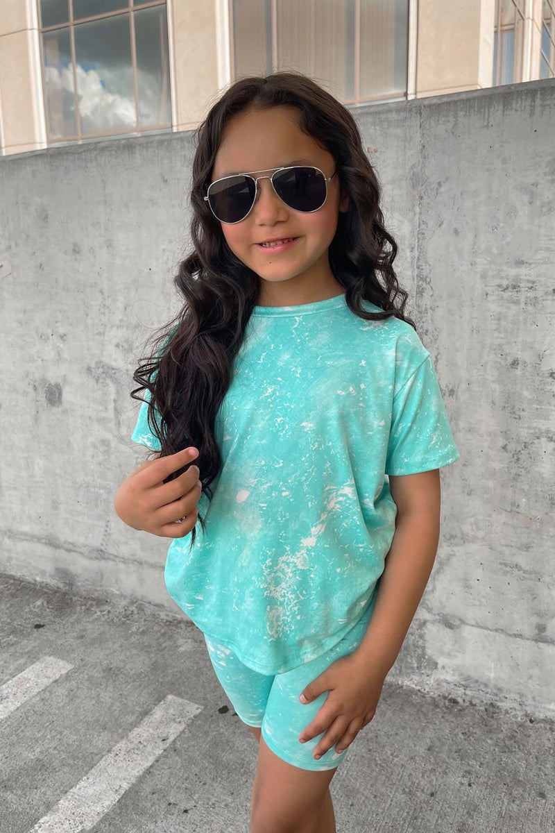 Mini Chelsea Biker Short Set - Mint | Fashion Nova, Kids Sets | Fashion Nova