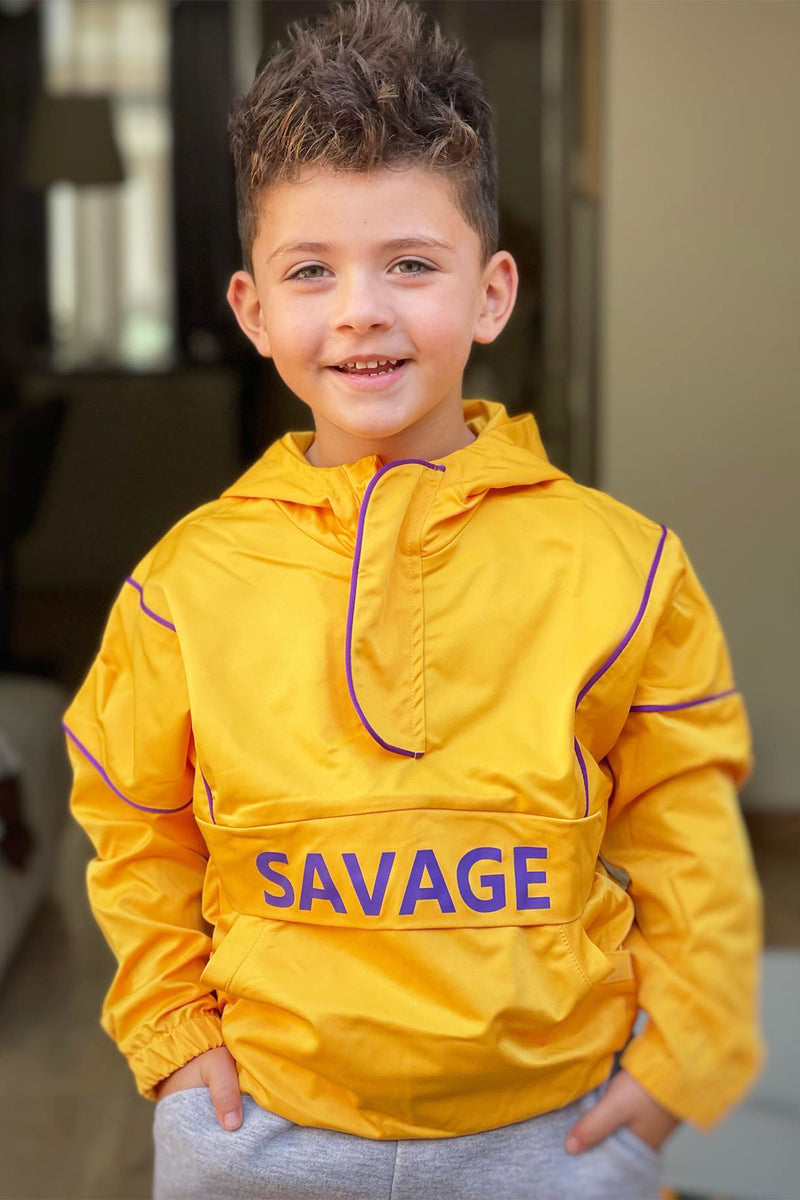 Mini Savage Windbreaker Jacket - Yellow | Fashion Nova, Kids Jackets & Coats | Fashion Nova